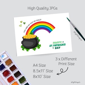 St. Patrick's Day Handprint Art Craft, You Are My Pot of Gold, Kids ...