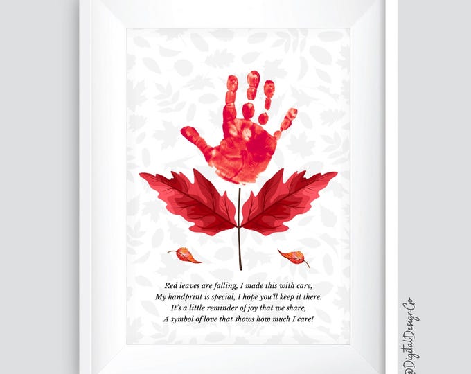 Fall Autumn Tree / Handprint Art / Leaves Leafs Season / Thanksgiving ...