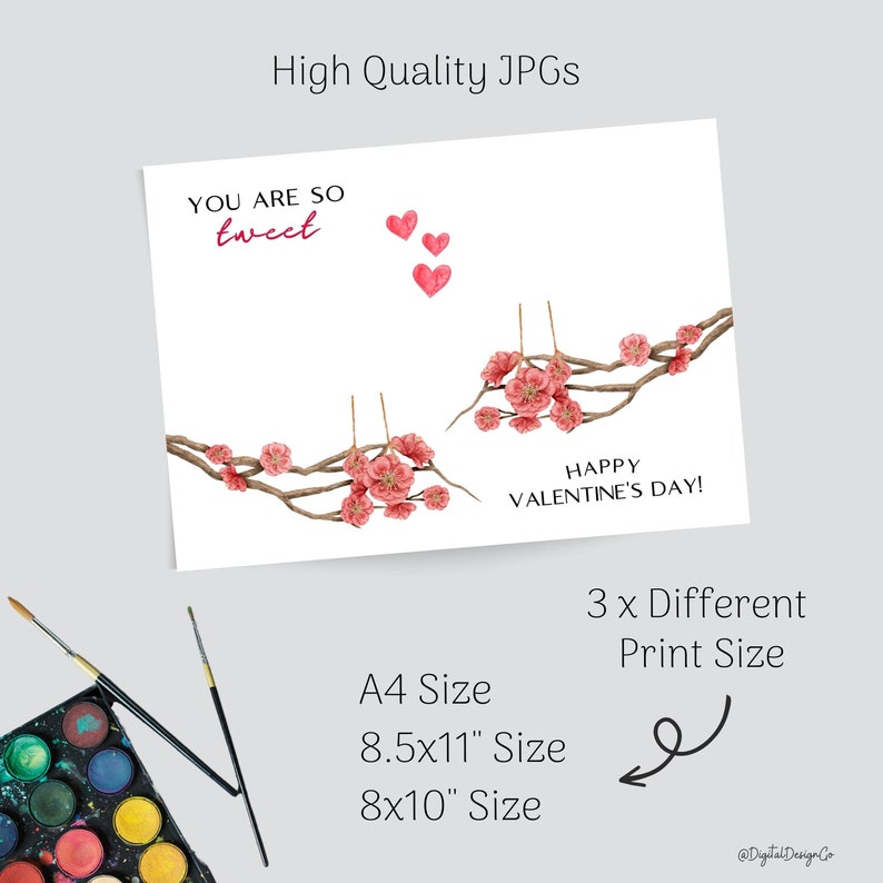 Bird Valentines Day Handprint Art Craft You Are so Tweet - Etsy