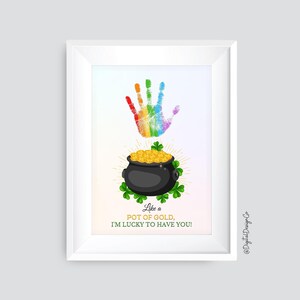 Like a Pot of Gold I'm Lucky to Have You, Rainbow, St. Patrick's Day ...