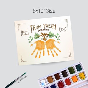Farm Fresh Pumpkins, Fall Home Decor, Thanksgiving Handprint Art ...