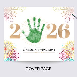 2026 Handprint Calendar, Kids Baby Toddler, Nursery School Activity ...