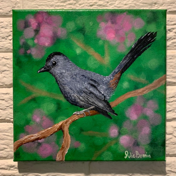 Catbird Painting - Etsy