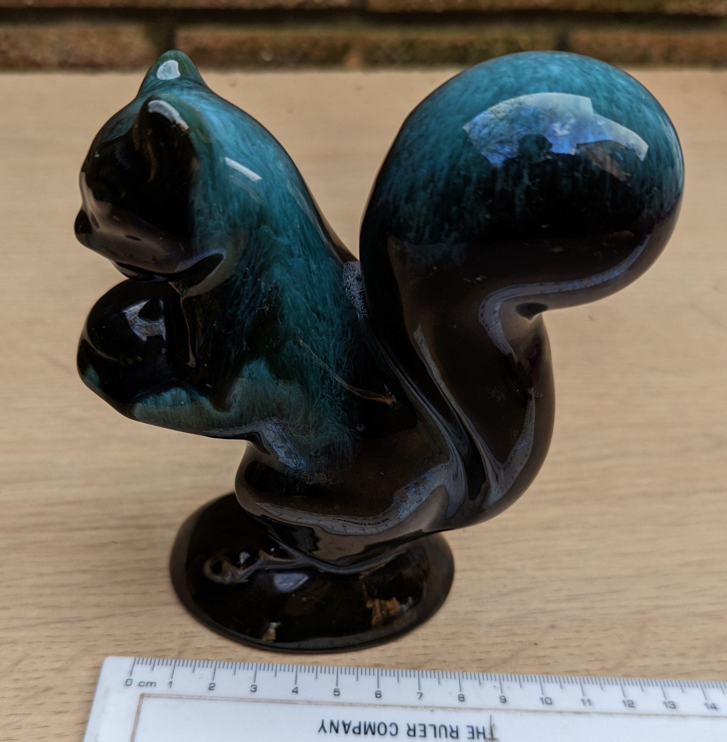 Retro Canadian Blue Mountain Pottery Green Glaze Squirrel Ornament - Etsy
