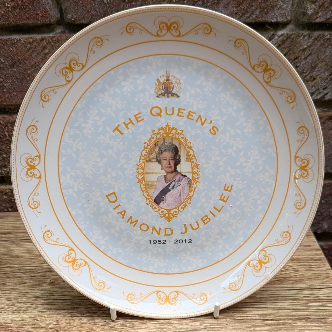 Commemorative Queen Elizabeth II Diamond Jubilee Plate - Etsy