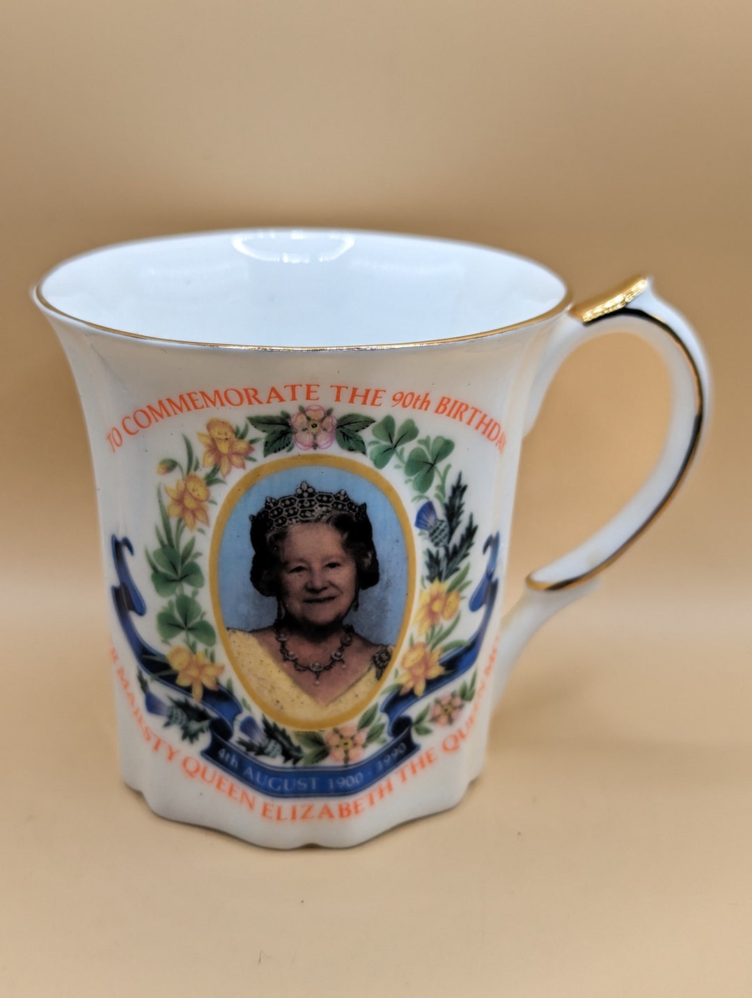 Queen Elizabeth, the Queen Mother 90th Birthday Mug, Ringtons ...