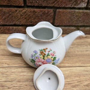 Beautiful Floral Cottage Style Teapot Good Condition With Unusual ...