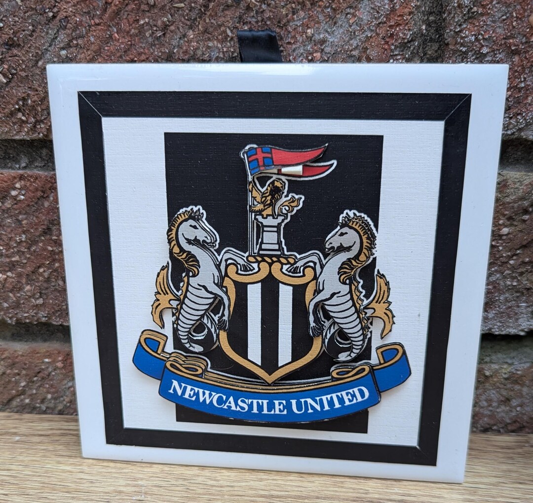 Newcastle United Ceramic Wall Tile – H&R Johnson Tiles England – 1990s ...