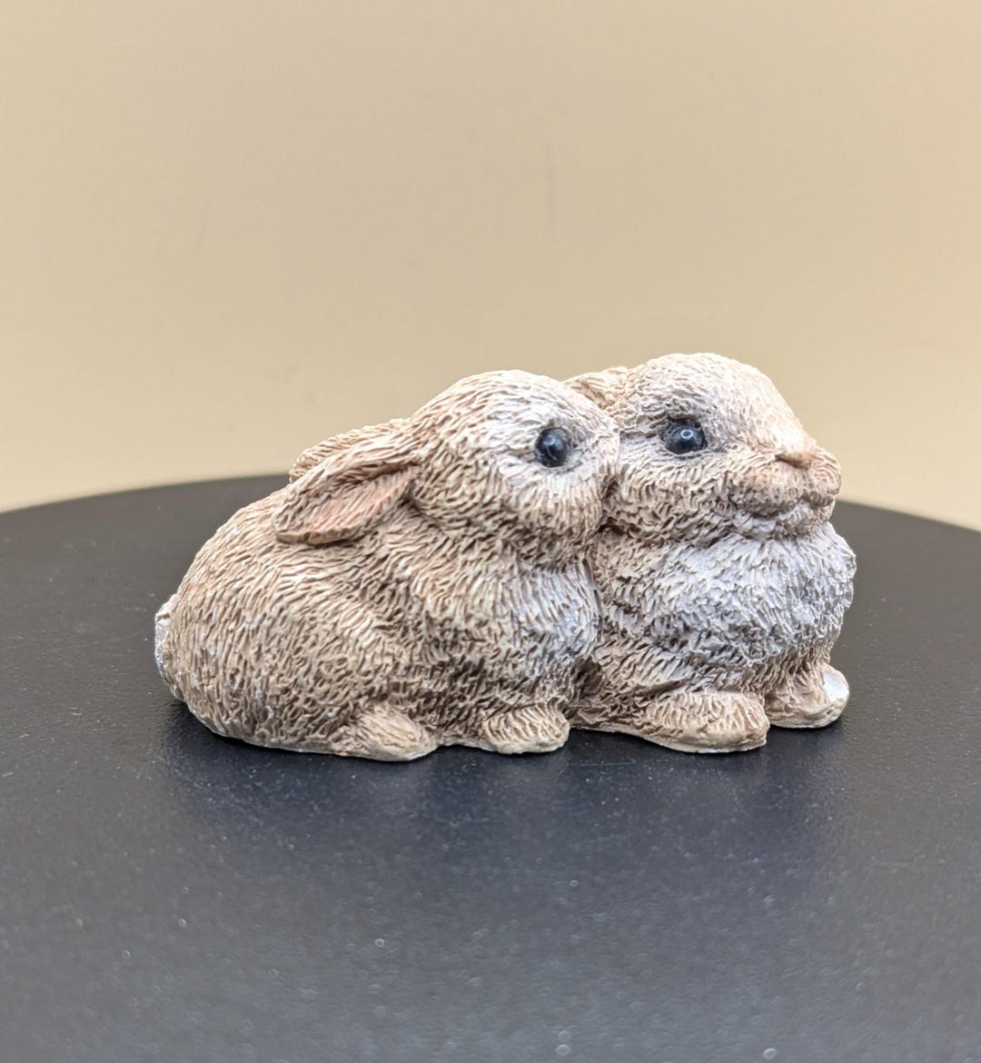 1990 Stone Critters “rabbit Couple” Miniature Figurine – United Design ...