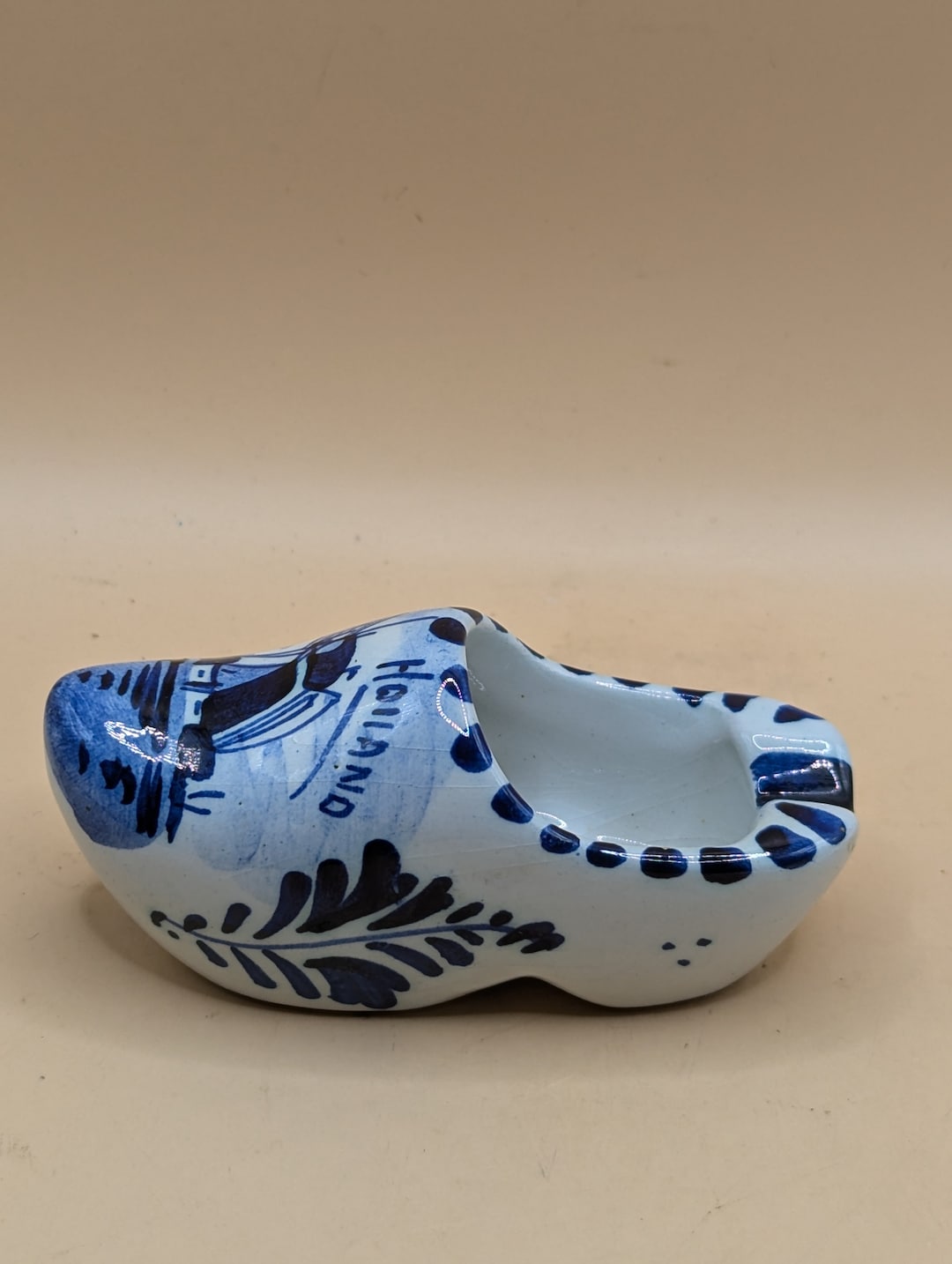 Vintage Blue White Delft Shoe Porcelain Ashtray Netherlands Holland ...
