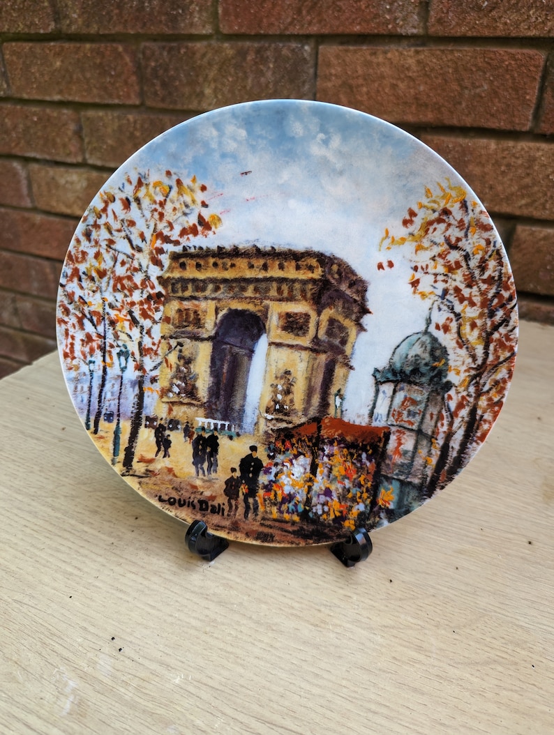 Louis Dali Limoges Limited Edition "l'arc De Triomphe" Hand Painted ...