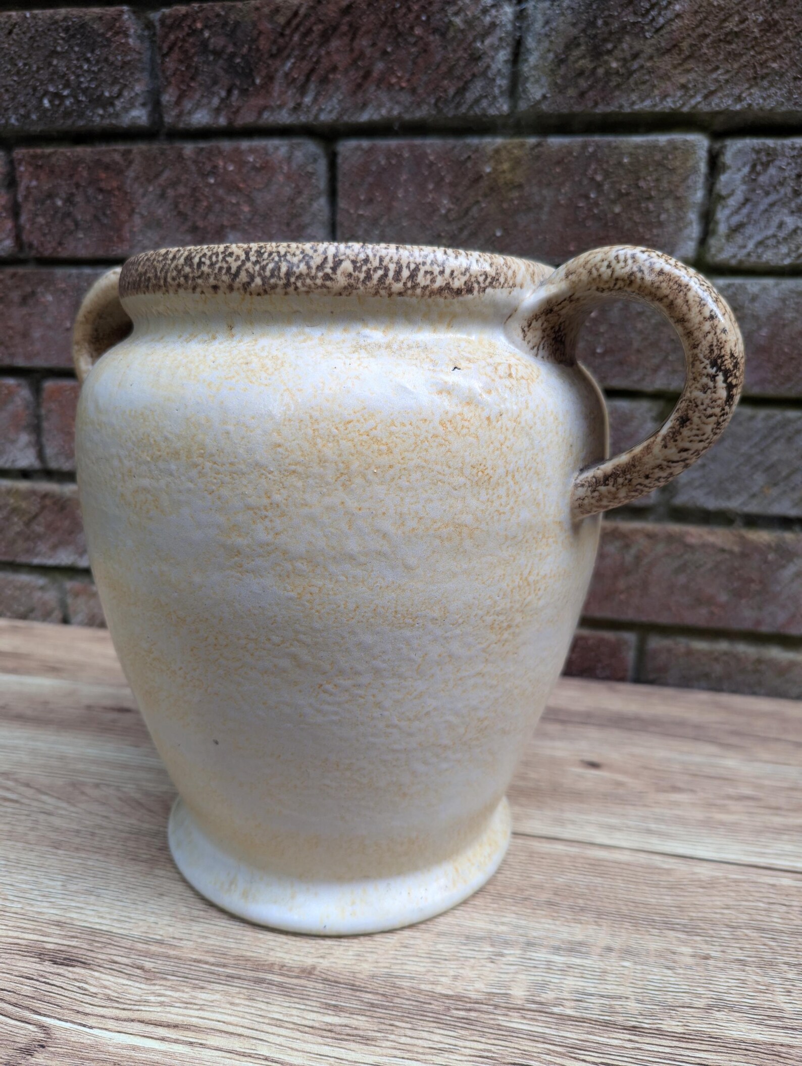 Yellow Bourne Denby Double Handled Large Pot Jug Vase Danesby Ware ...