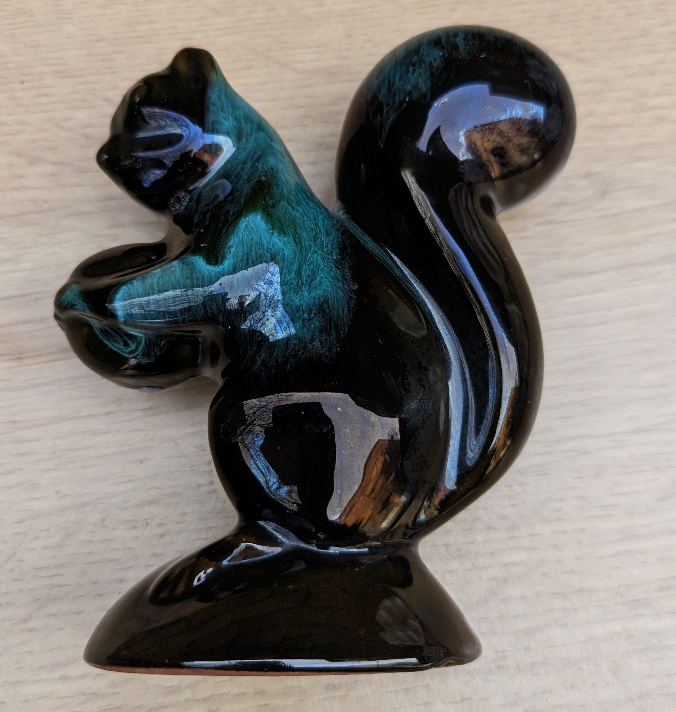 Retro Canadian Blue Mountain Pottery Green Glaze Squirrel Ornament - Etsy