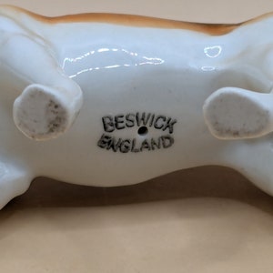 Vintage Beswick England Porcelain Dog Animal Figurine - Etsy