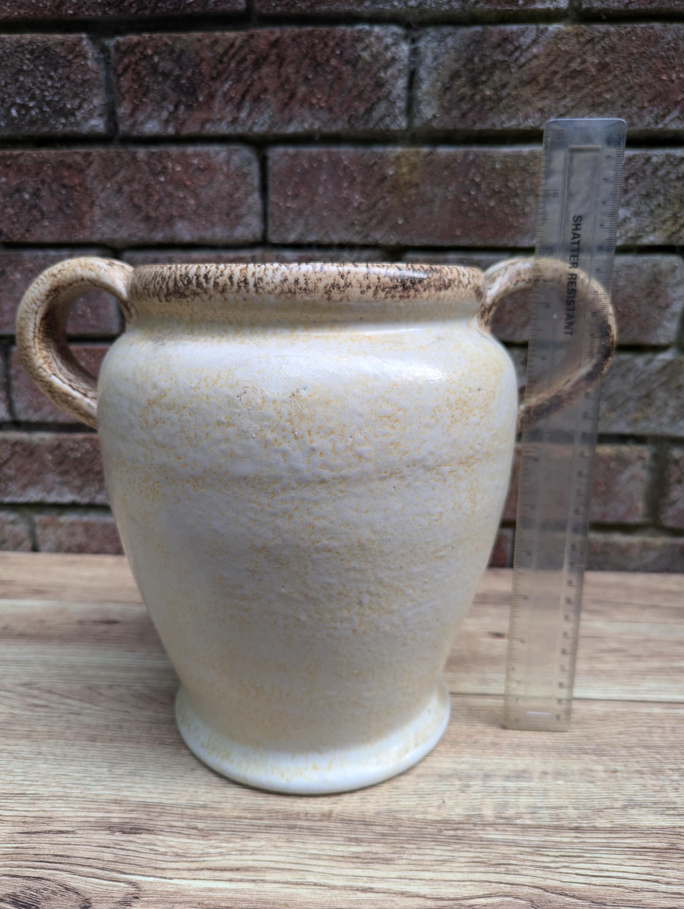 Yellow Bourne Denby Double Handled Large Pot Jug Vase Danesby Ware ...