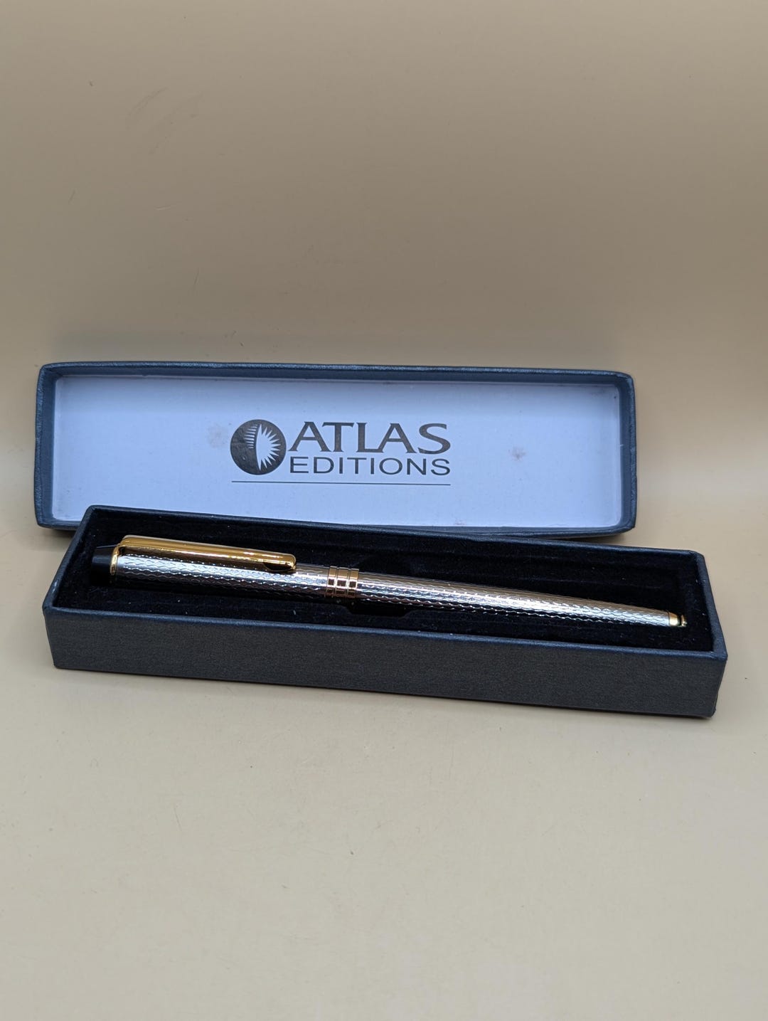 Rare Atlas Editions Vintage Boxed Fountain Pen Bossman Iridium Point ...