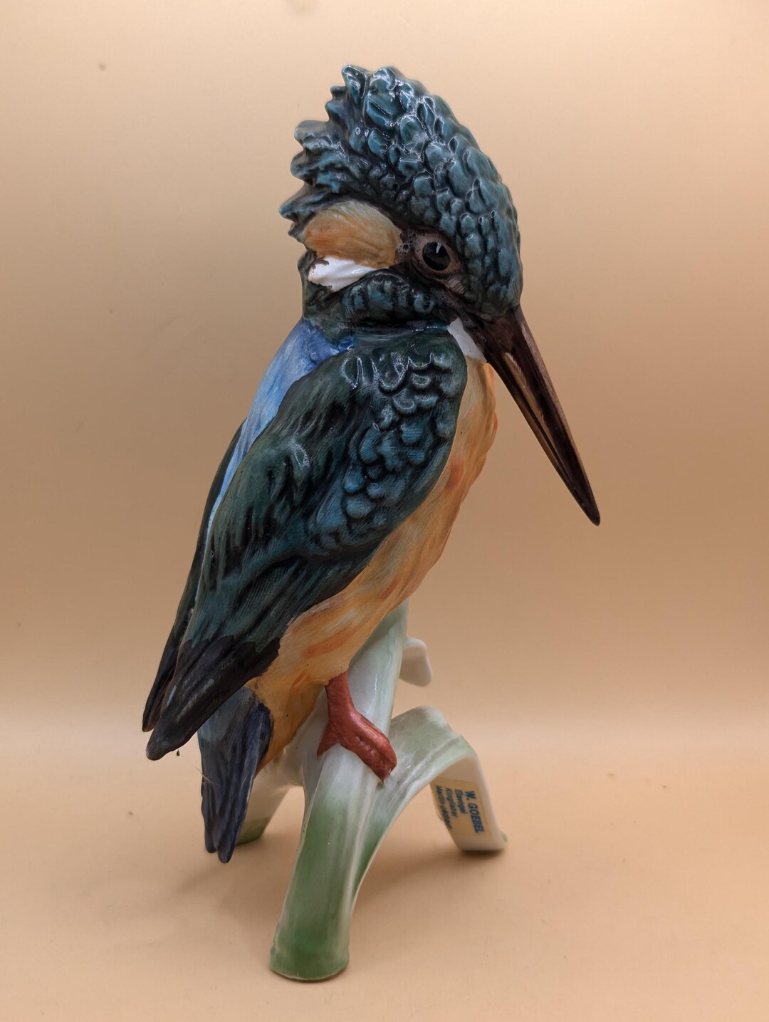 Goebel Matt Tall Kingfisher, Stunning Quality Hand Painted, Approx 17 ...