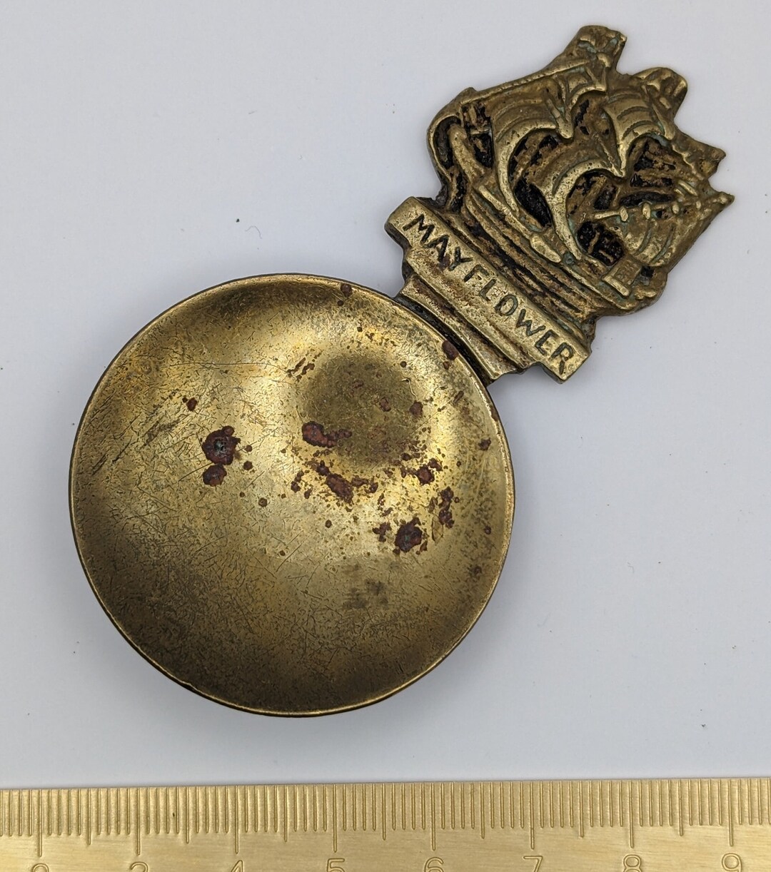 Brass Ship Tea Caddy Spoon BRITISH ENGLAND HANDLE Loose Tea Victory - Etsy