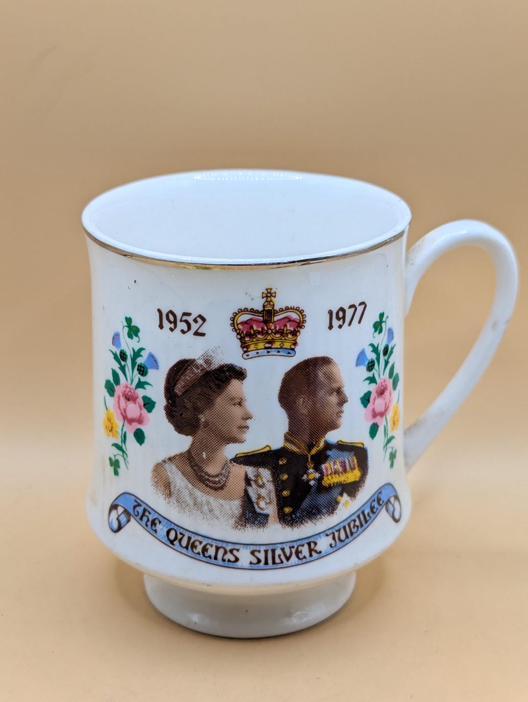 Vintage Sheriden's Queen Elizabeth II Silver Jubilee Double Portrait ...