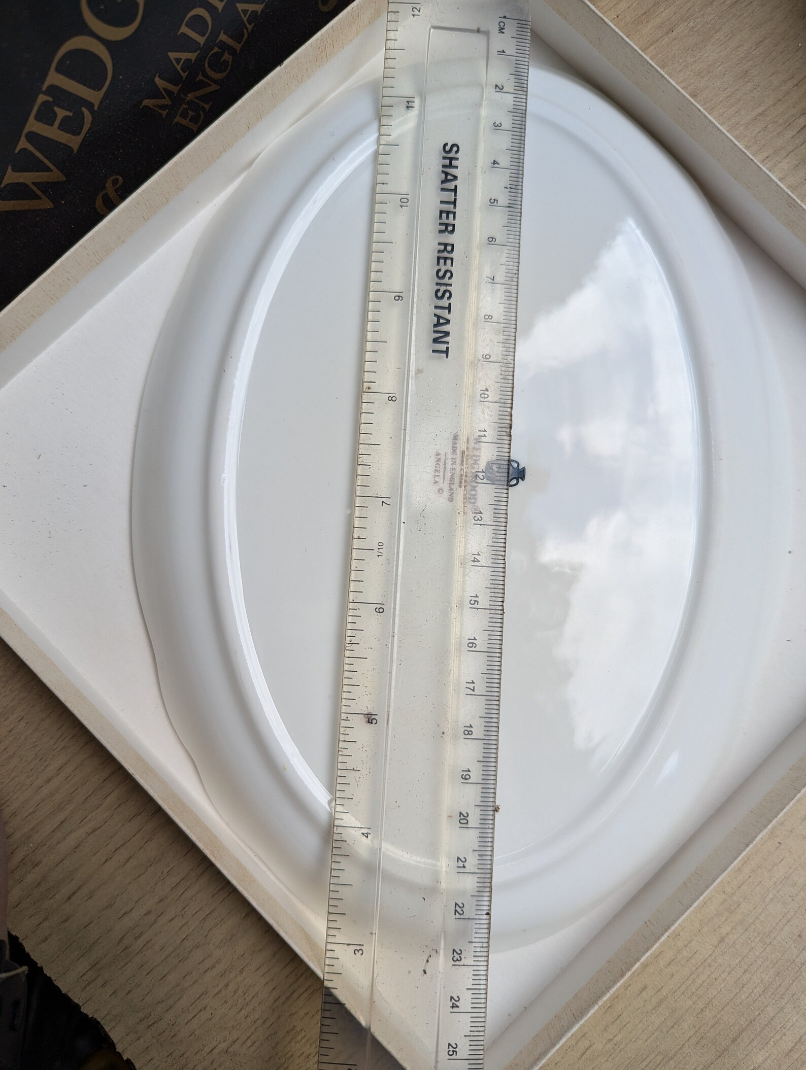 Wedgwood Angela Fluted Edge Dressing Table Oval Tray. Stored Boxed. Box ...