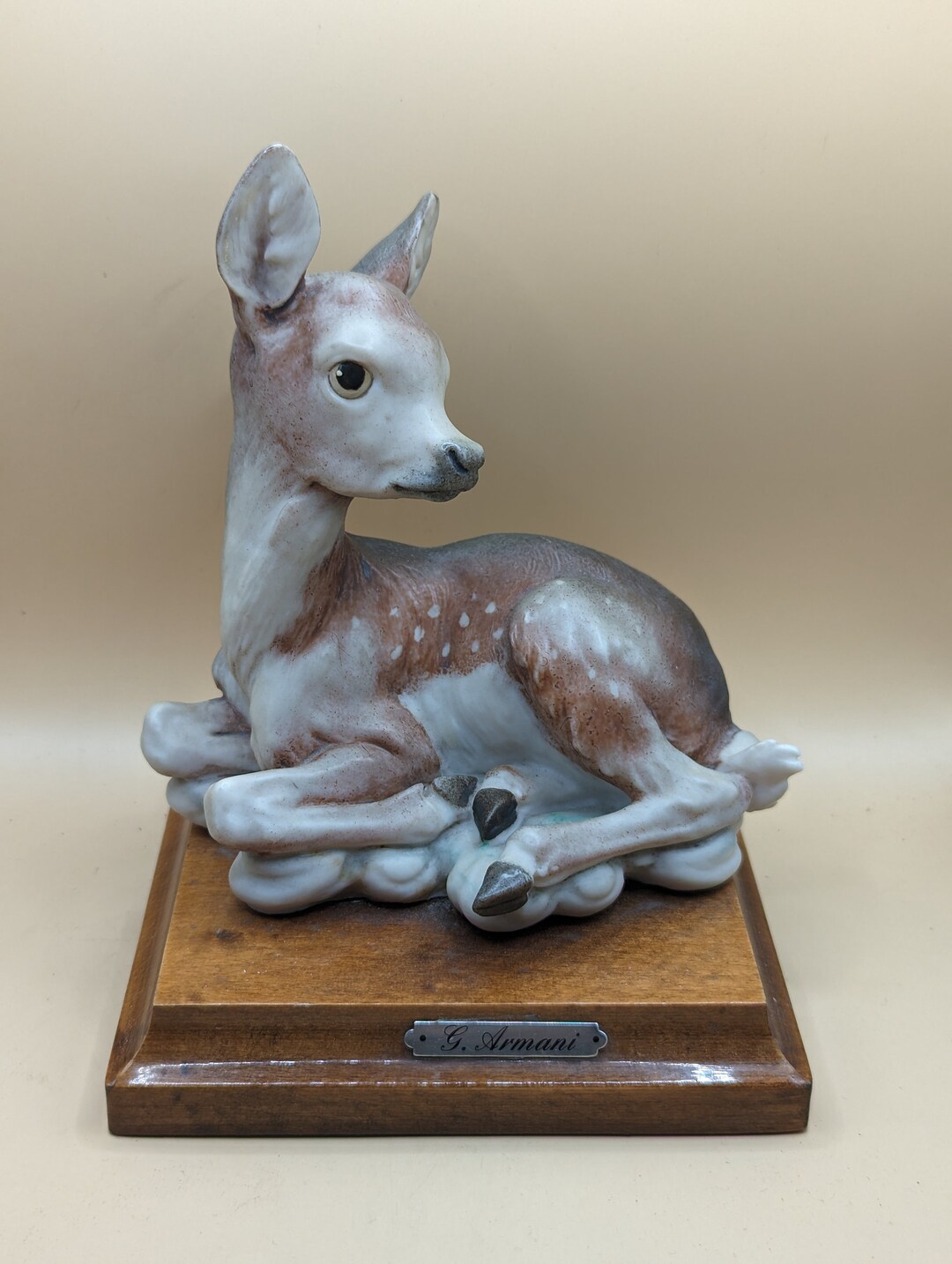 Capodimonte Fallow Deer Figurine by G Armani 1984 - Etsy