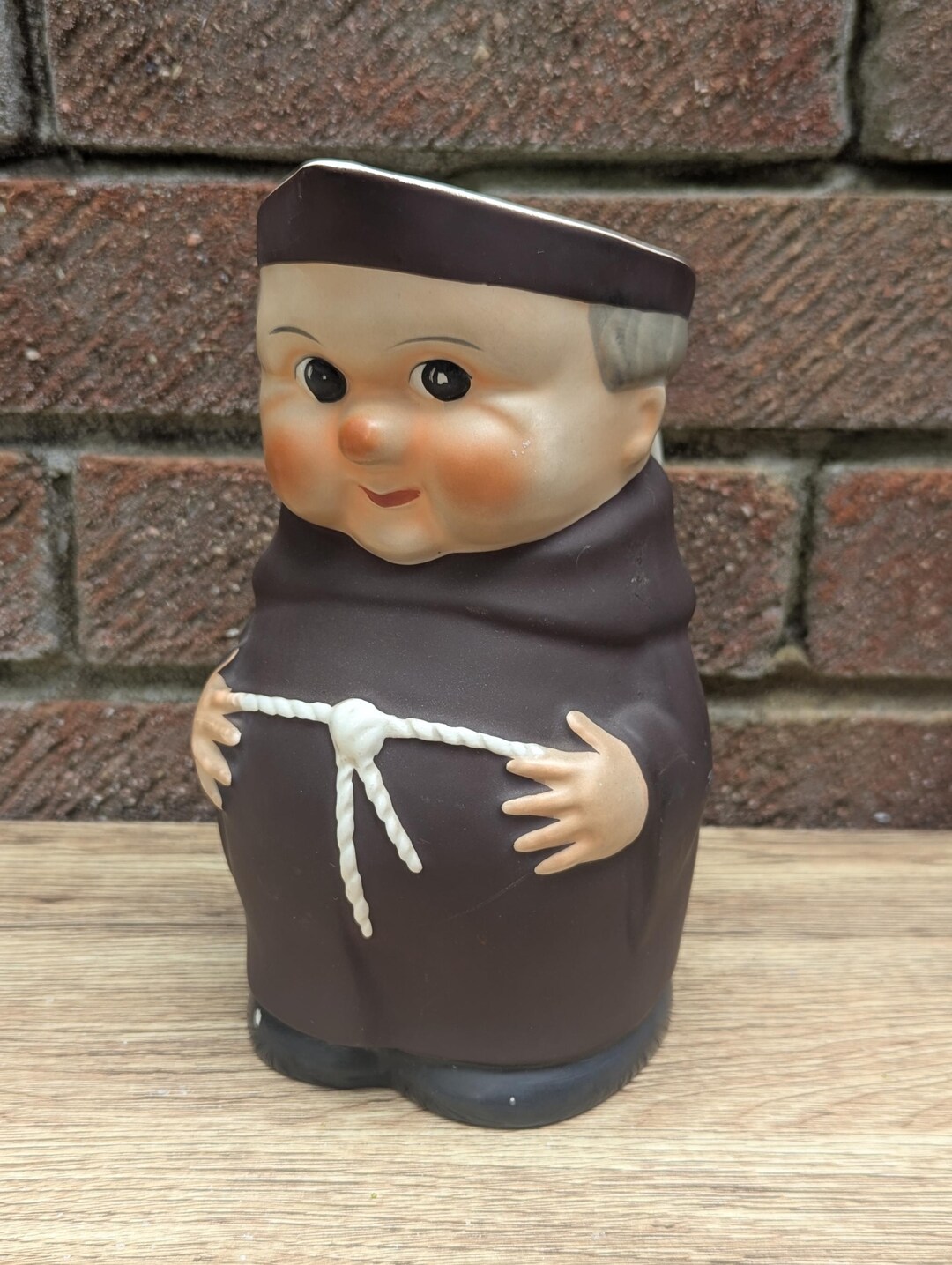 Original German Hummel Monk Friar Tuck Picher Large Jug Full Bee Mark ...