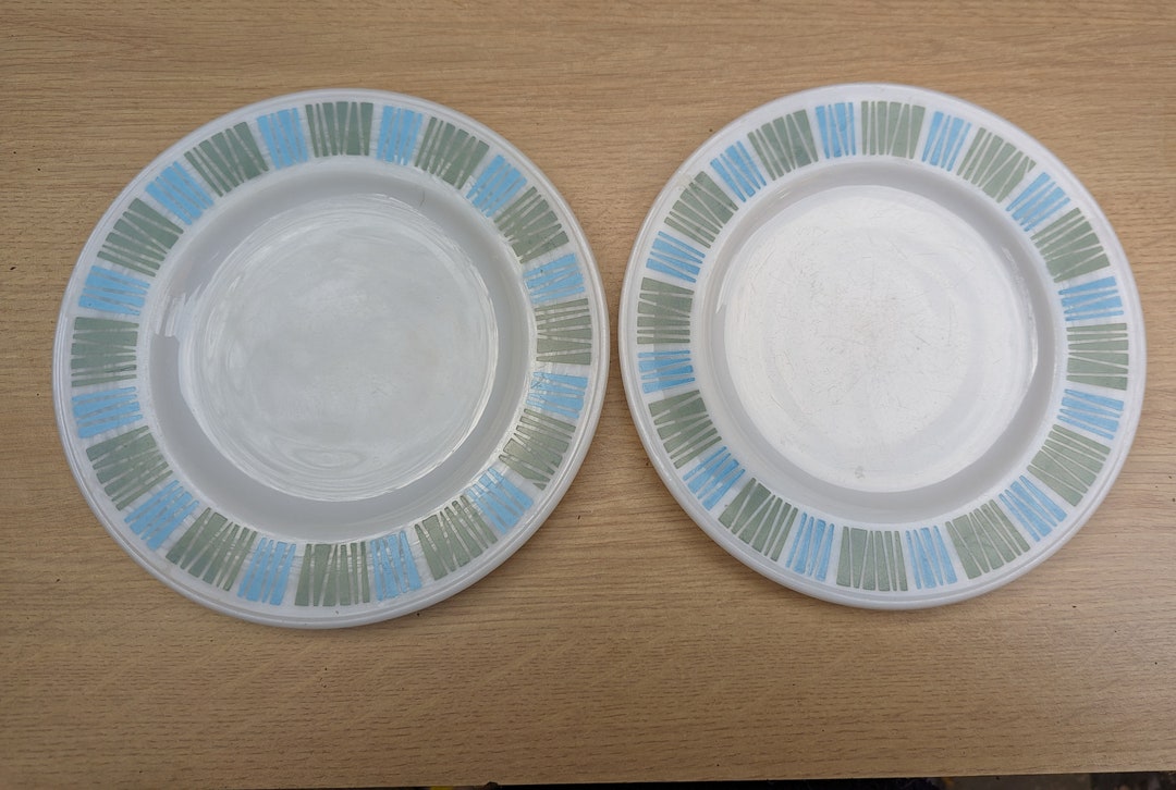 1960s JAJ Pyrex Matchmaker 21 Cm Plates, 60s Retro Tableware, Milk ...