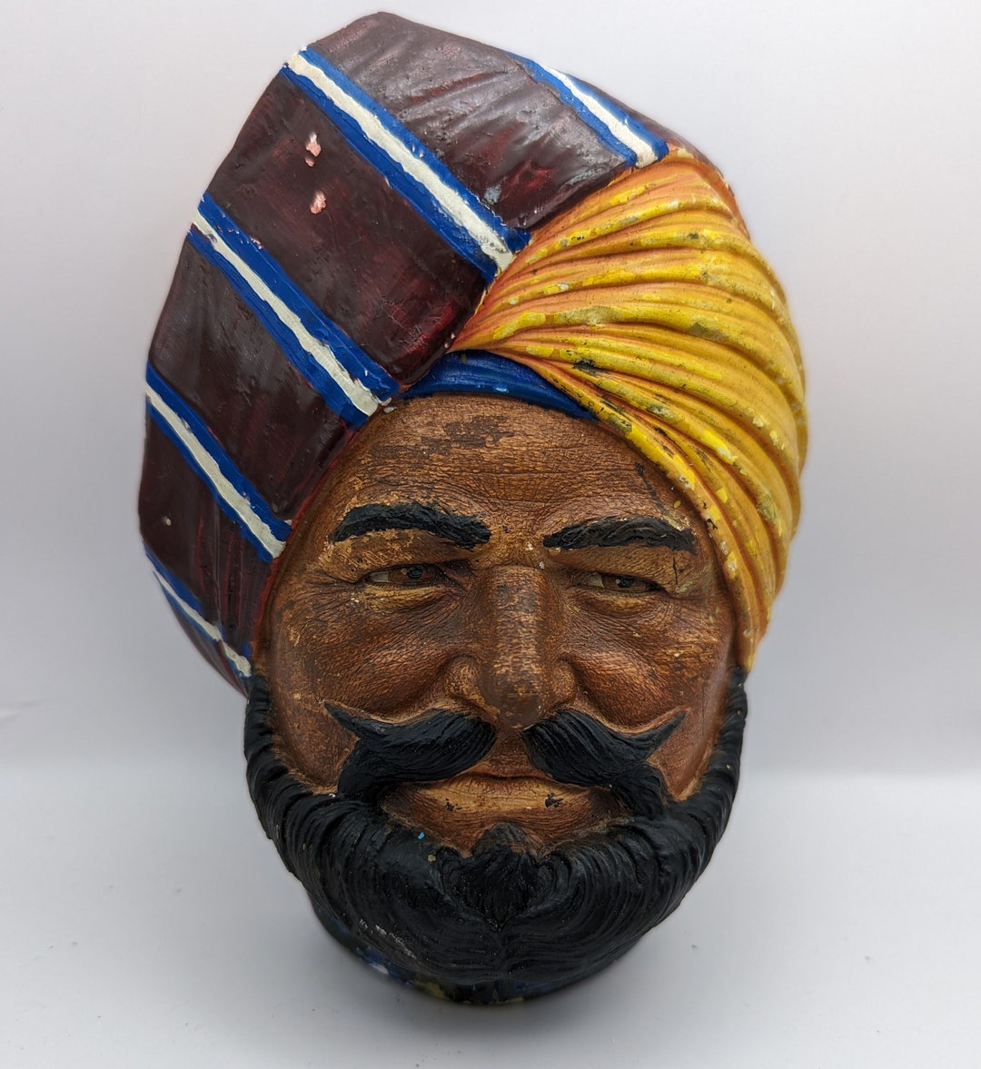 Legend Products INDIAN PRINCE Plaster Chalkware Head Wall Plaque - Etsy
