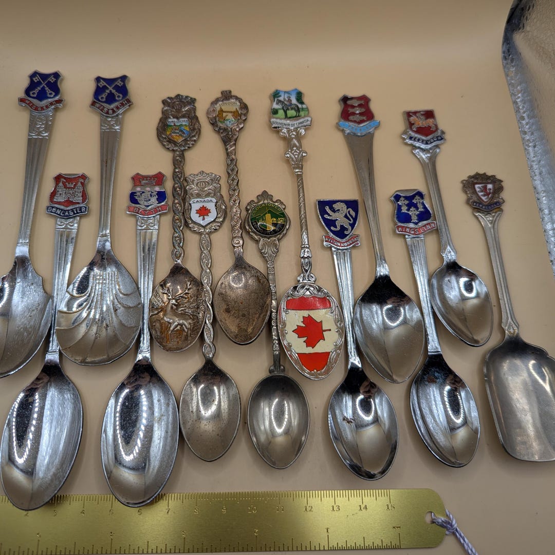Job Lot of Lots of Nearly 100 Souvenir Spoons, Mixture of Materials ...