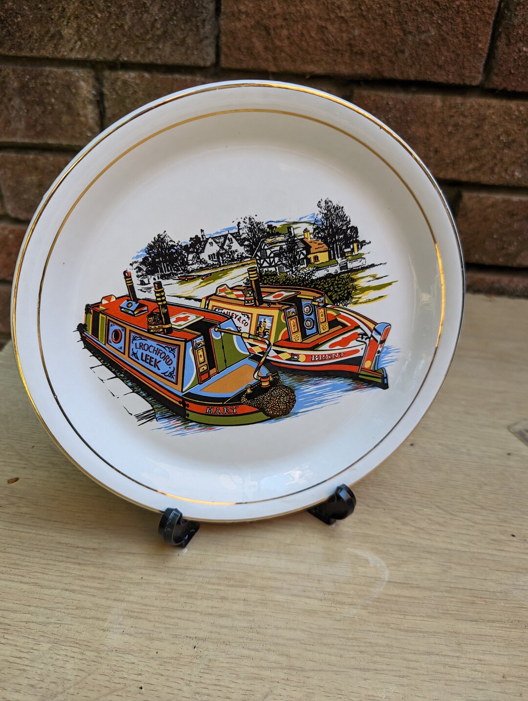 Vintage Pall Mall Ware Plate With Barges, River Life - Etsy