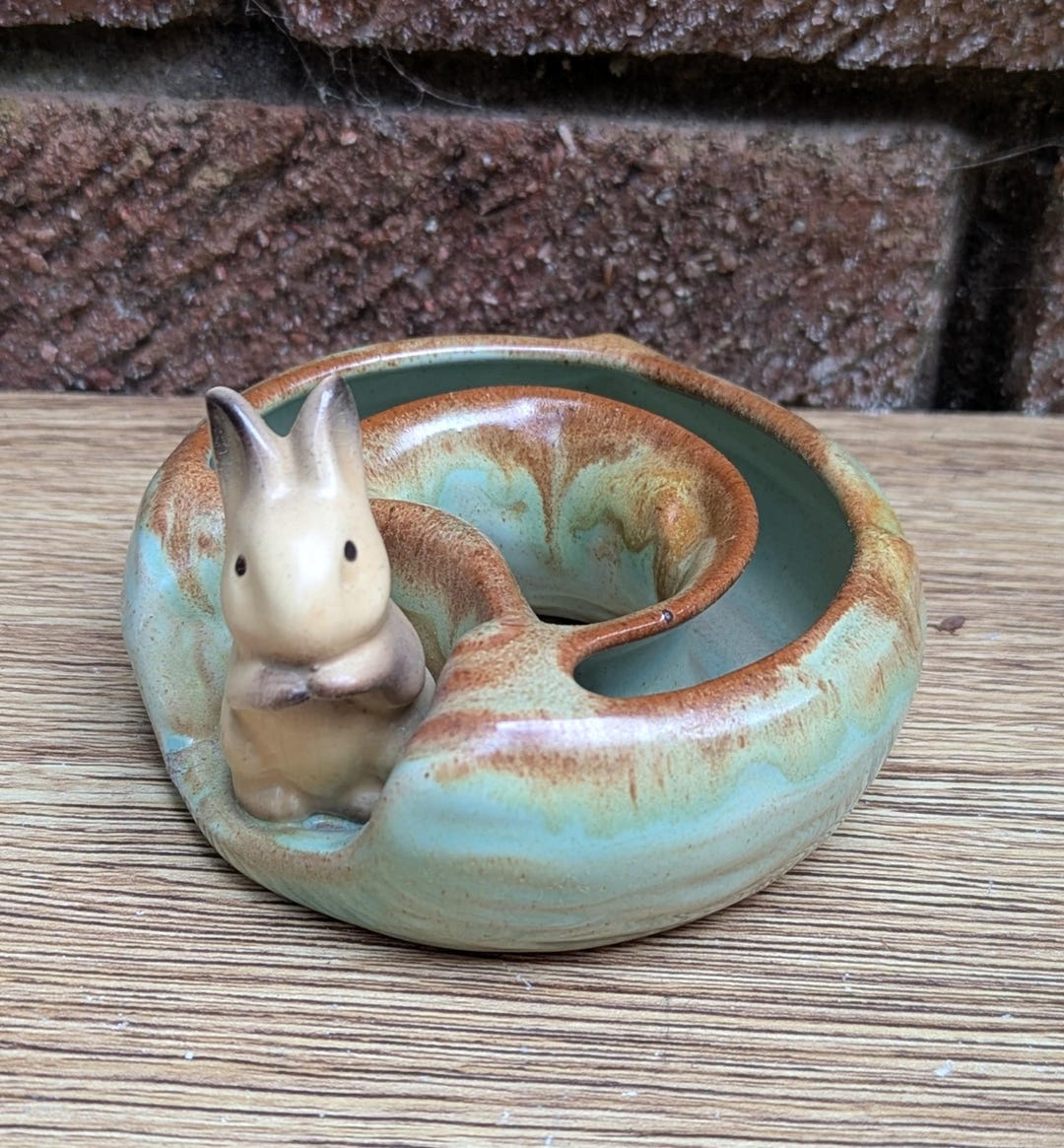 Hornsea Pottery Bunny Ring Posy Vase – Handcrafted Ceramic Animal ...