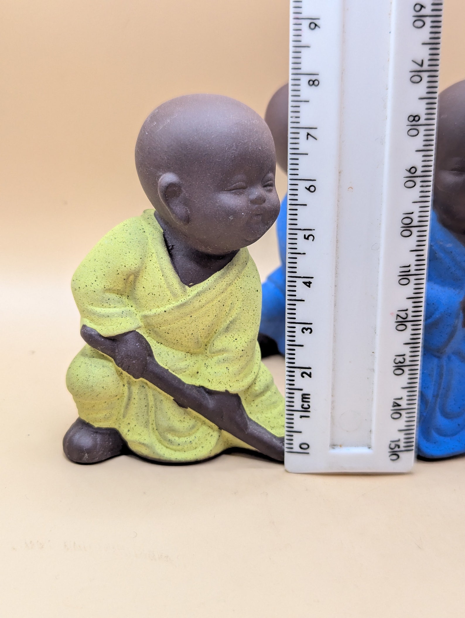 Small Buddha Statue Statuette Yoga Decor Ceramic Handicrafts Ornaments ...