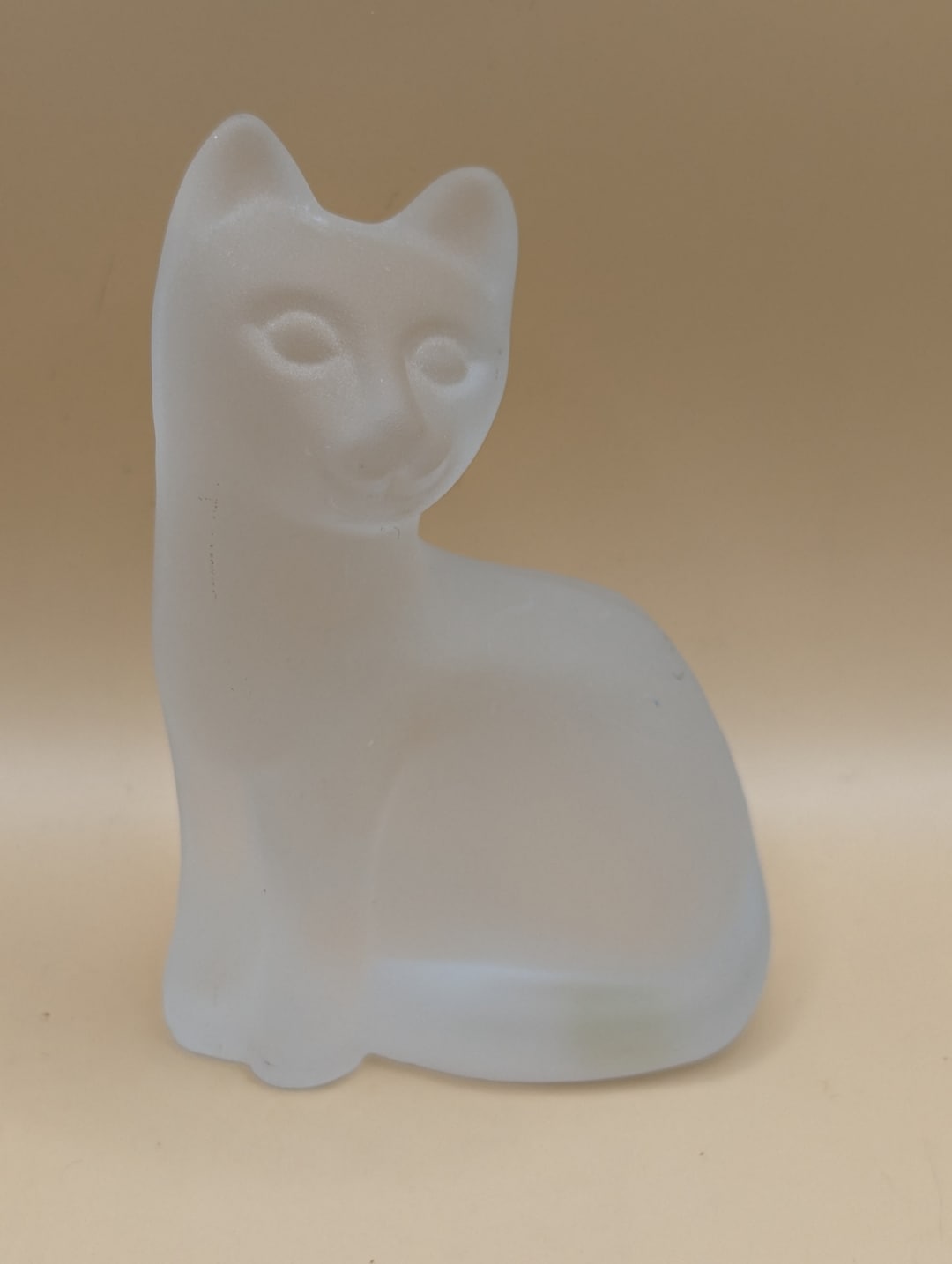 Frosted Lead Crystal Glass Cat, Extremely Touchable, Feels Lovely in ...