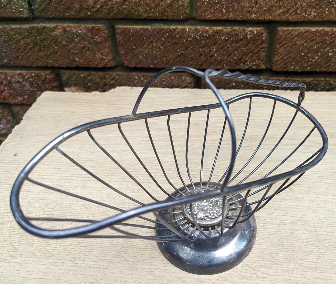 Mid 20th Century Italian Silverplate Wine Basket, Made in Italy - Etsy