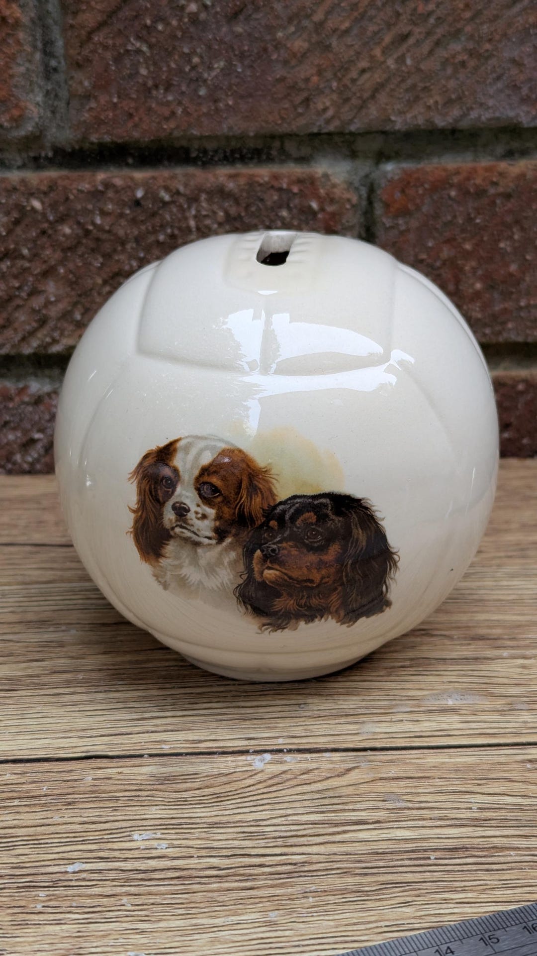 Vintage Moss Pottery Money Box – Cavalier King Charles Spaniel Design ...
