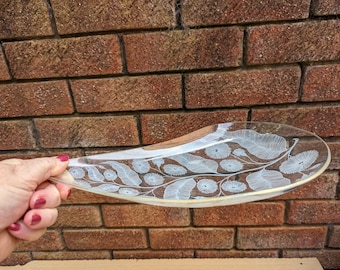 Vintage Mid Century Chance Glass CALYPTO Pattern Serving Bowl 23cm - Etsy