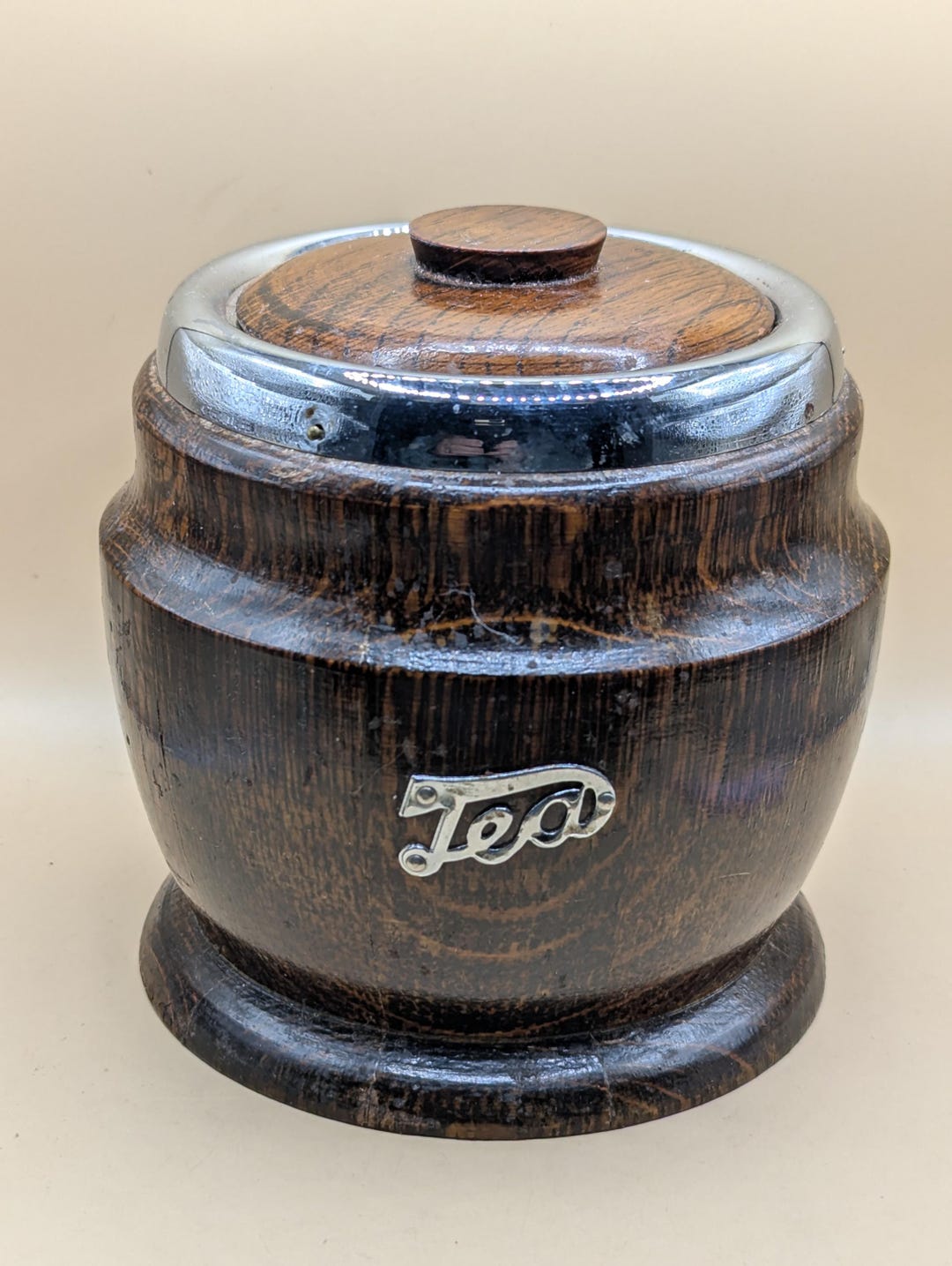 Beautiful Iconic Tea Caddy/box Oak Wooden Tea Caddy Silver Plated - Etsy