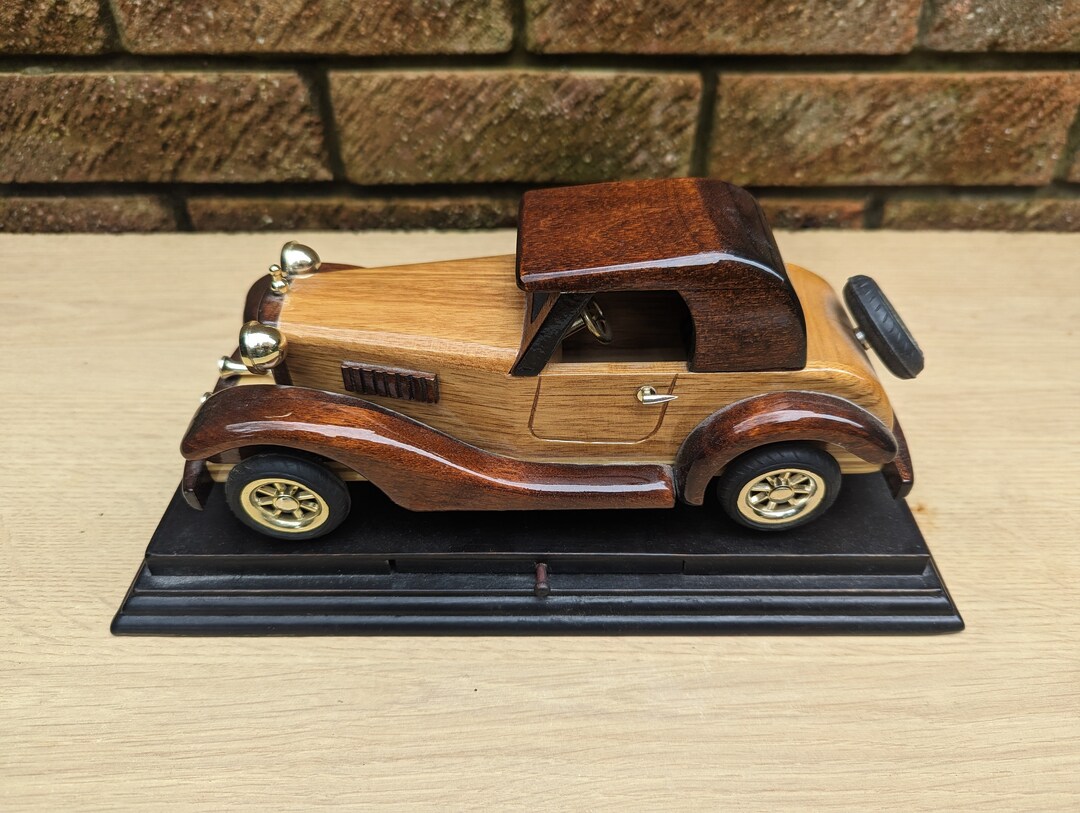 Mercedes-benz 770K Wooden Car Model on A Plinth With A Secret Flat ...
