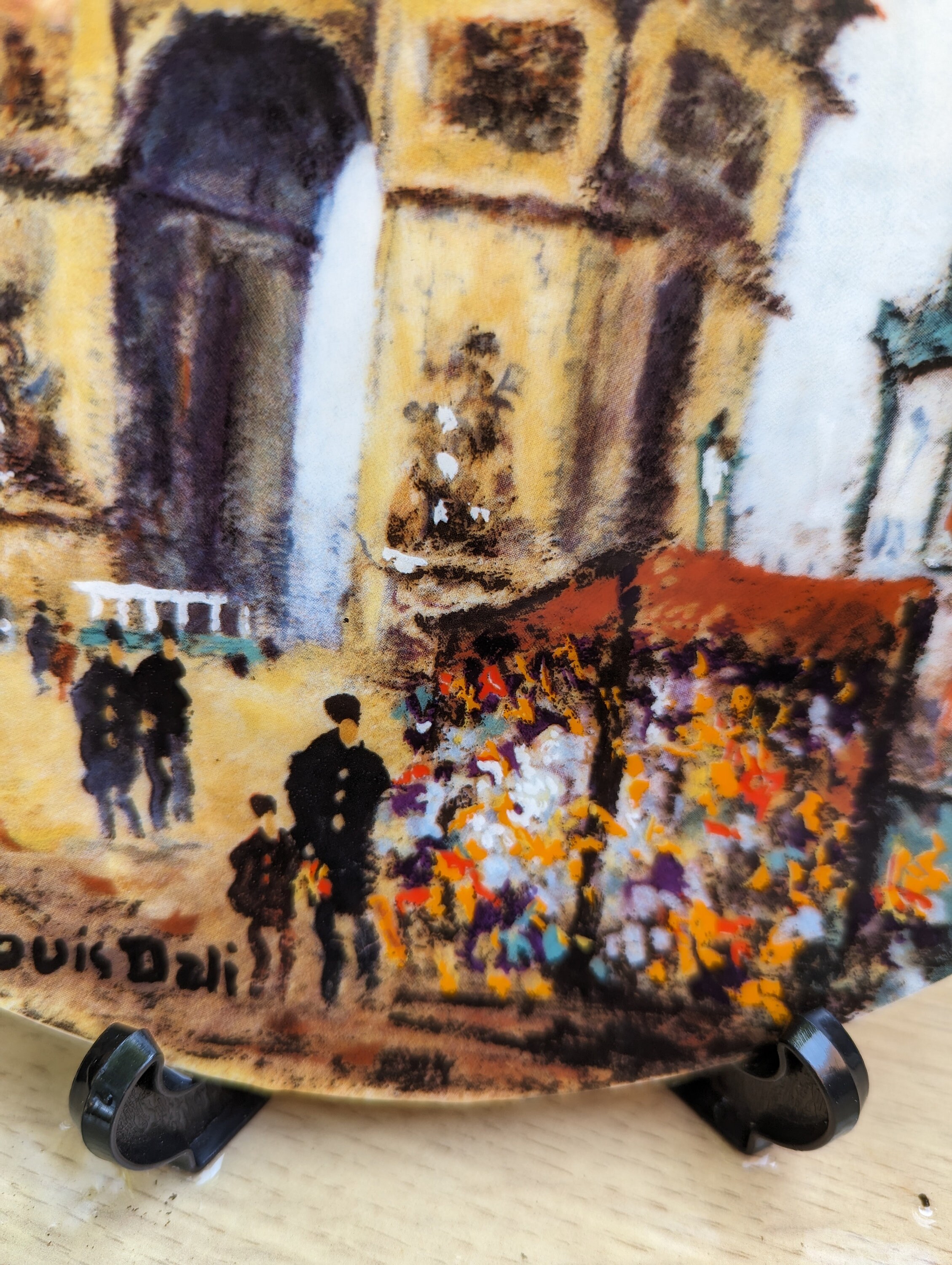 Louis Dali Limoges Limited Edition "l'arc De Triomphe" Hand Painted ...