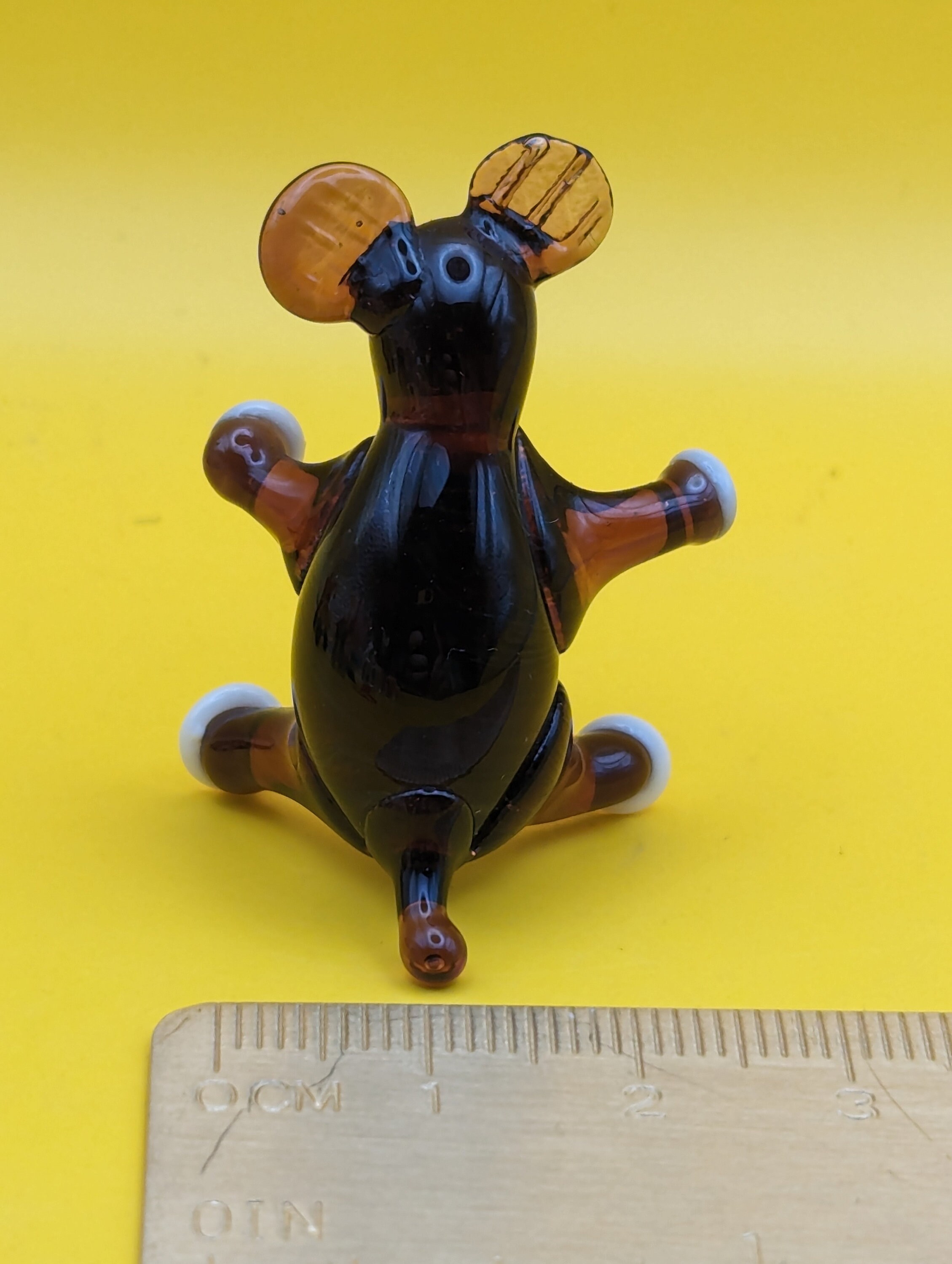 1930s 4.4cm Tall Purple & White Hand Crafted Glass Mouse Figurine - Etsy
