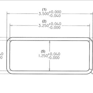 PVC Rectangular Tube 1 1/2" X 3 1/2" X 12", Same OD as a 2x4 Piece of ...