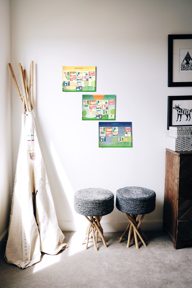 Visual Calendar Cards for Kids printable Set of 120 Cards - Etsy