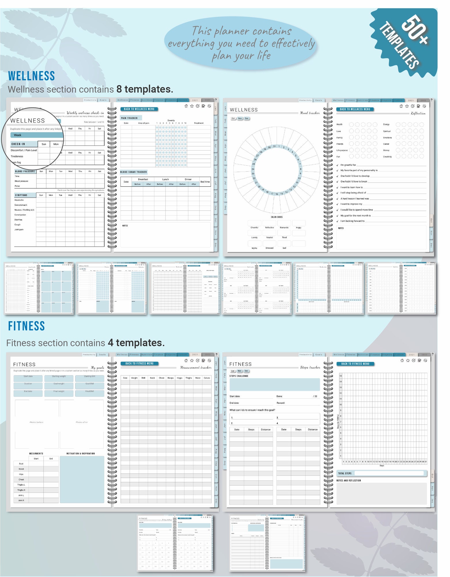 Onenote Kalender 2024 als Wasserblauer Kalender, Onenote Planer für ...