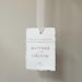 Deckled Edge Reserved Seating Tag With Ribbon | Customizable - Etsy