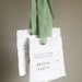 Deckled Edge Reserved Seating Tag With Ribbon | Customizable - Etsy