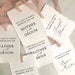 Deckled Edge Reserved Seating Tag With Ribbon | Customizable - Etsy