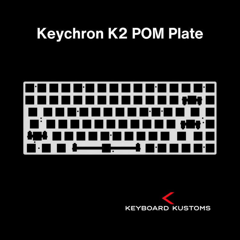 Precision Cut Keychron K2 POM Plate for Keyboard Modding, Mechanical ...