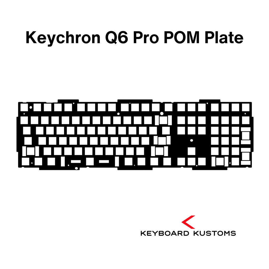 Precision Cut Keychron Q6 Pro/q6 MAX POM Plate for Keyboard Modding ...