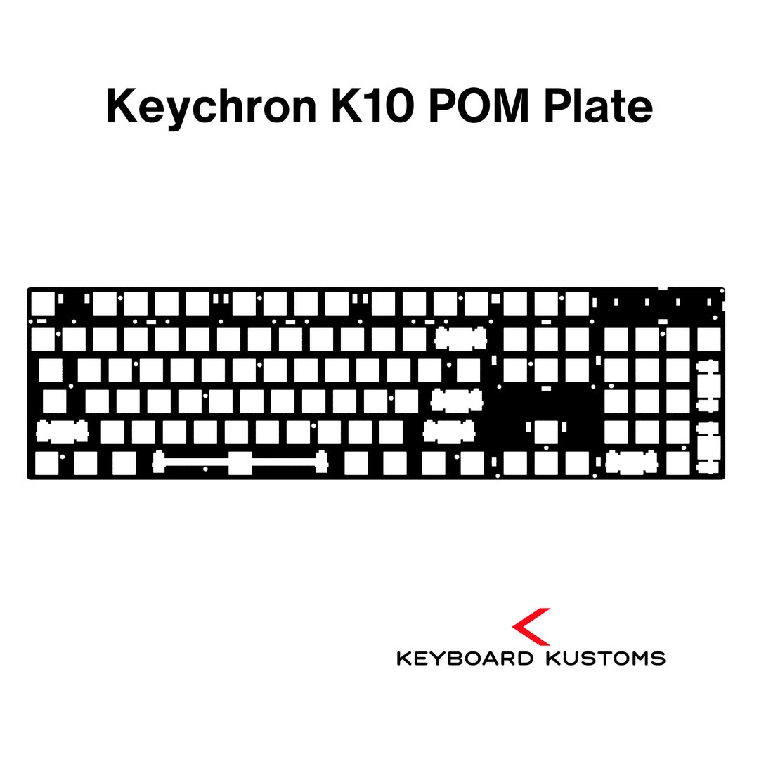 Precision Cut Keychron K10 POM Plate for Keyboard Modding, Mechanical ...