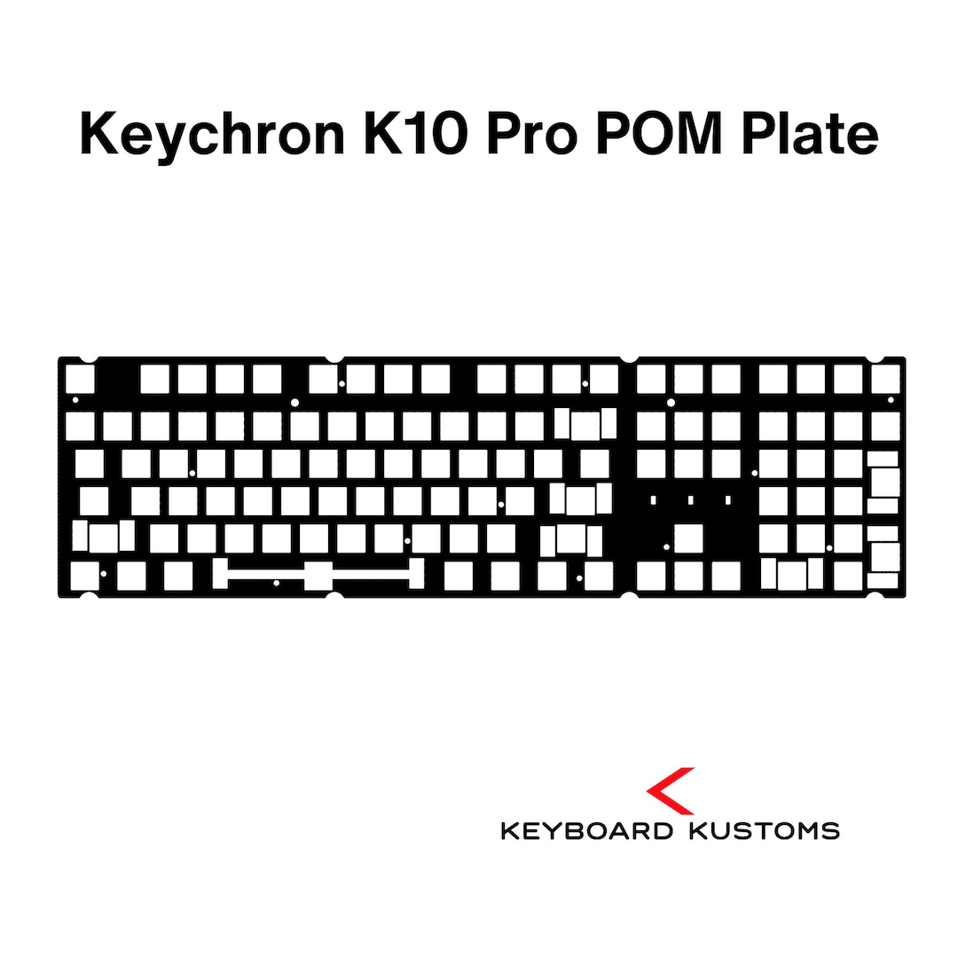 Keychron K10 Pro POM Plate - Etsy